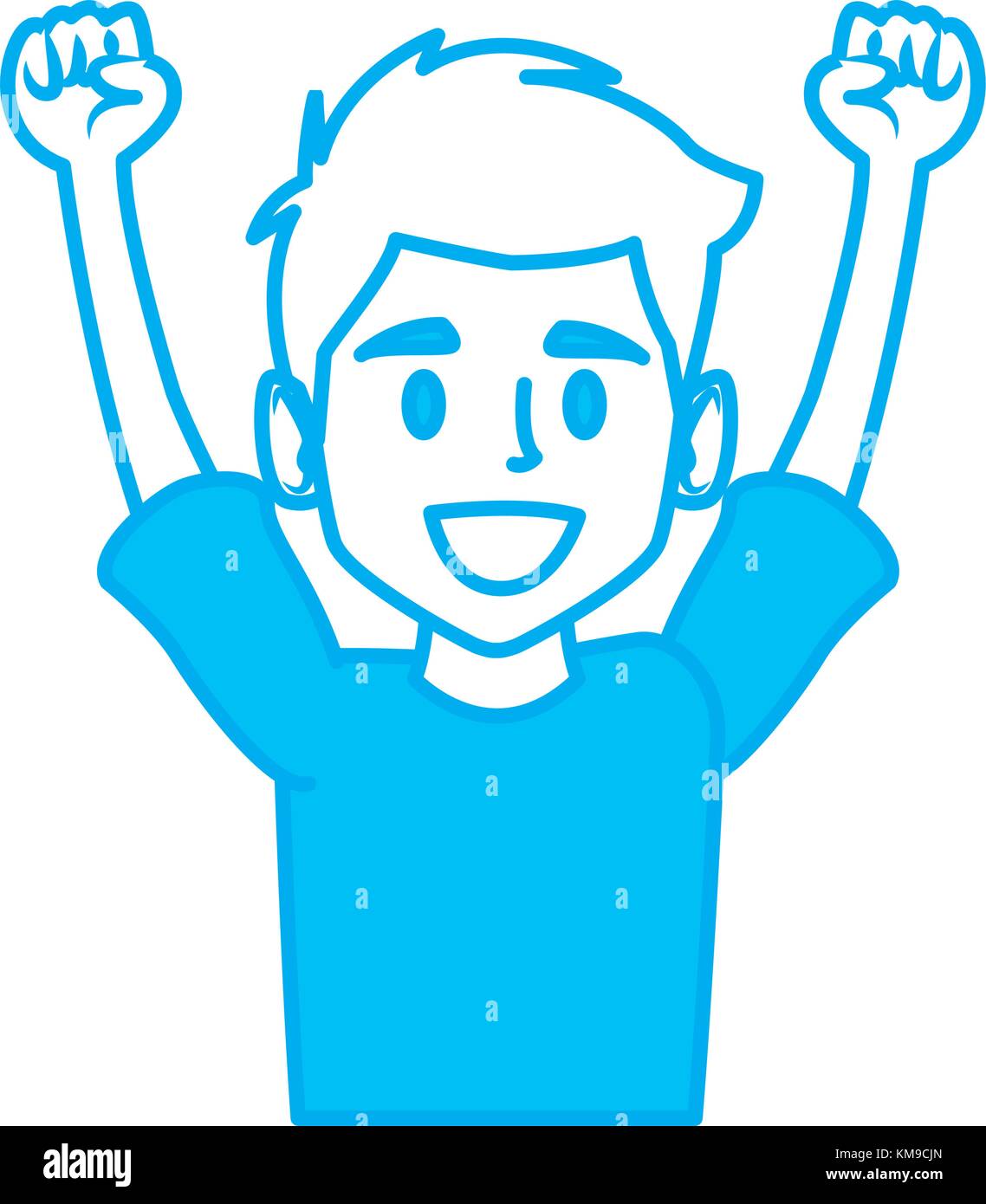 Boy happy cartoon Stock Vector Image & Art - Alamy