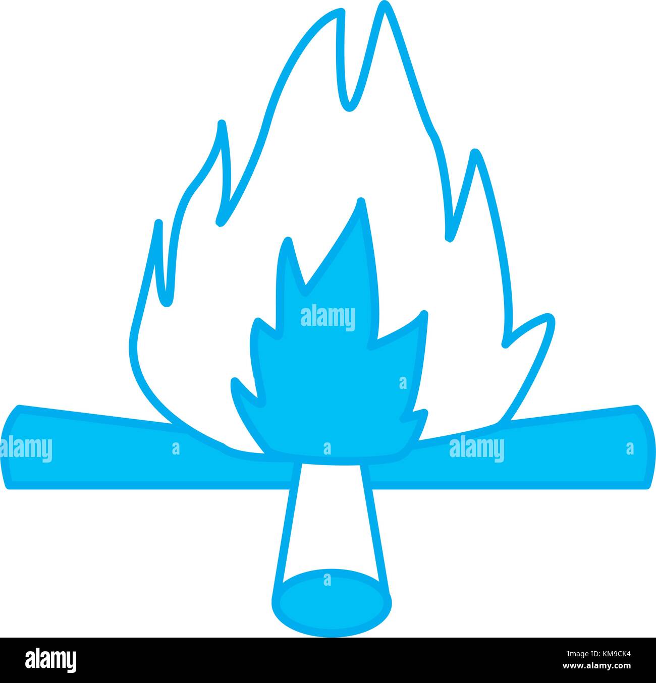 Camping bonfire isolated Stock Vector Image & Art - Alamy