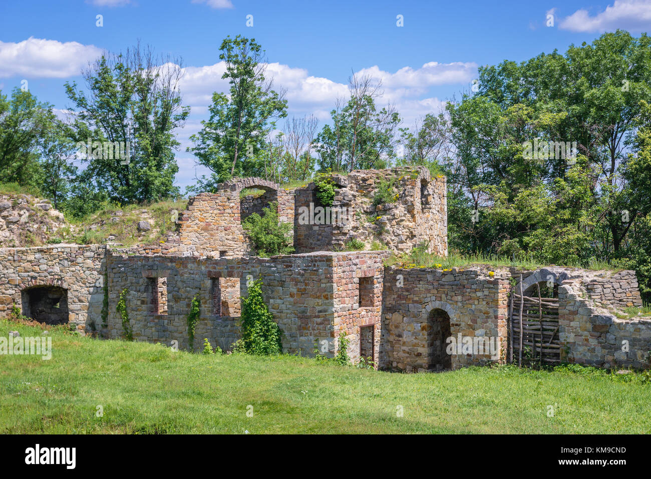 14th century castle in Terebovlia (Polish: Trembowla) small city in ...