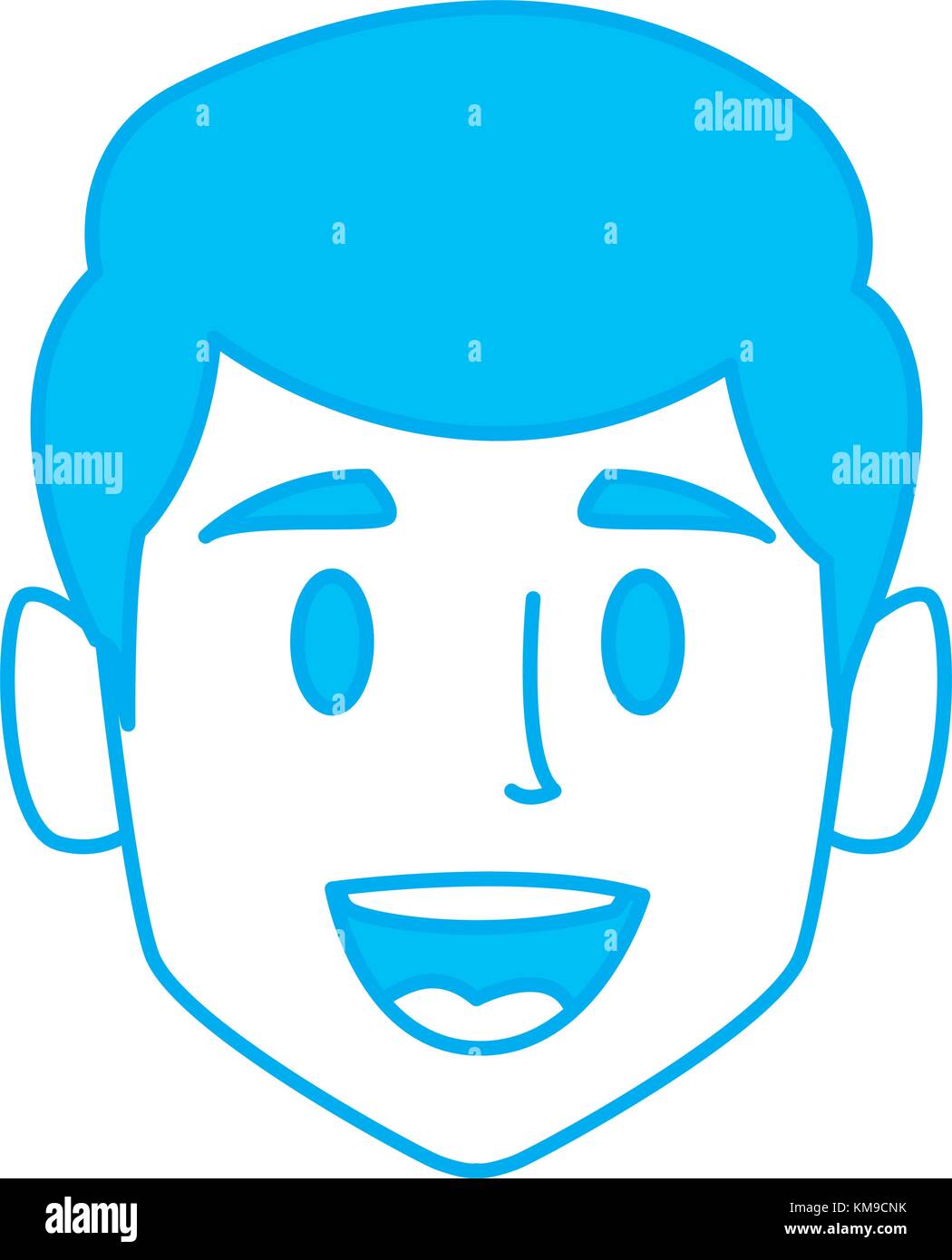 Man face smiling cartoon Stock Vector Image & Art - Alamy