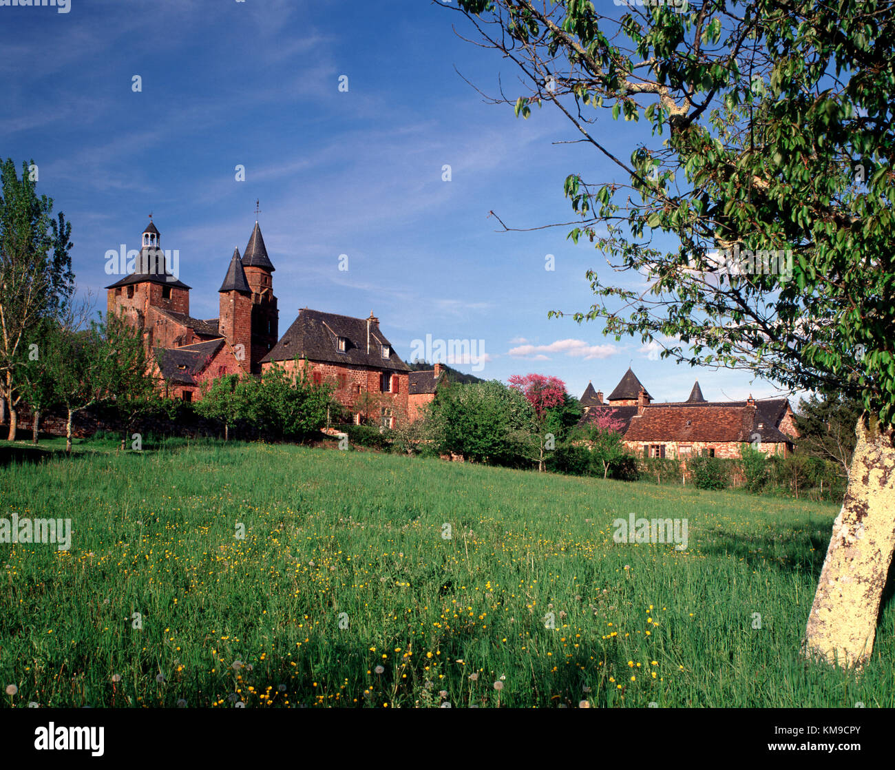Collanges la Rouge village, Dordogne, France Stock Photo - Alamy