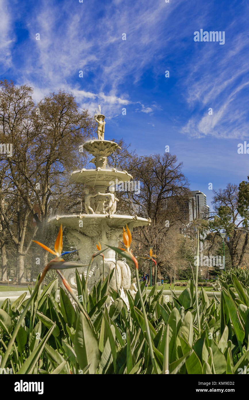 Water fountain, Melbourne Museum Park, Melbourne, Victoria, Australia ...