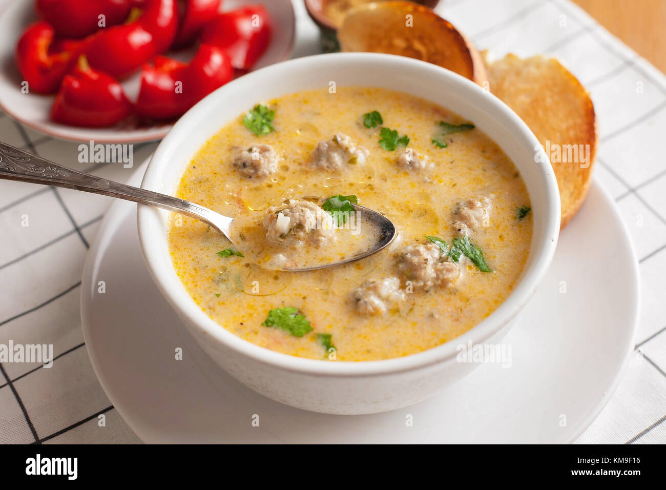 Supa topcheta bulgarian meatball soup hi-res stock photography and ...