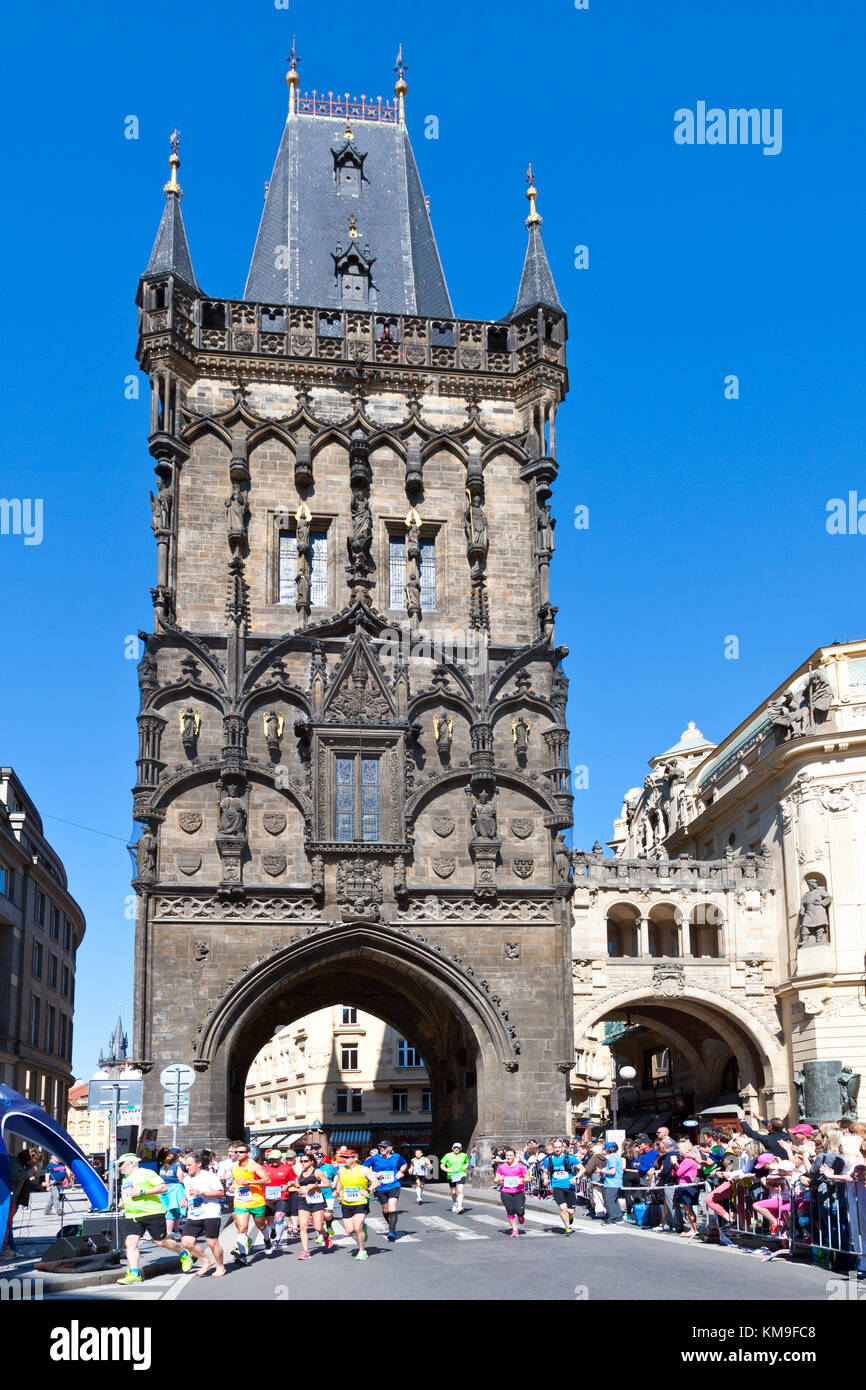 late gothic Powder Gate (1475, architect Matej Rejsek, Prasna brana ...