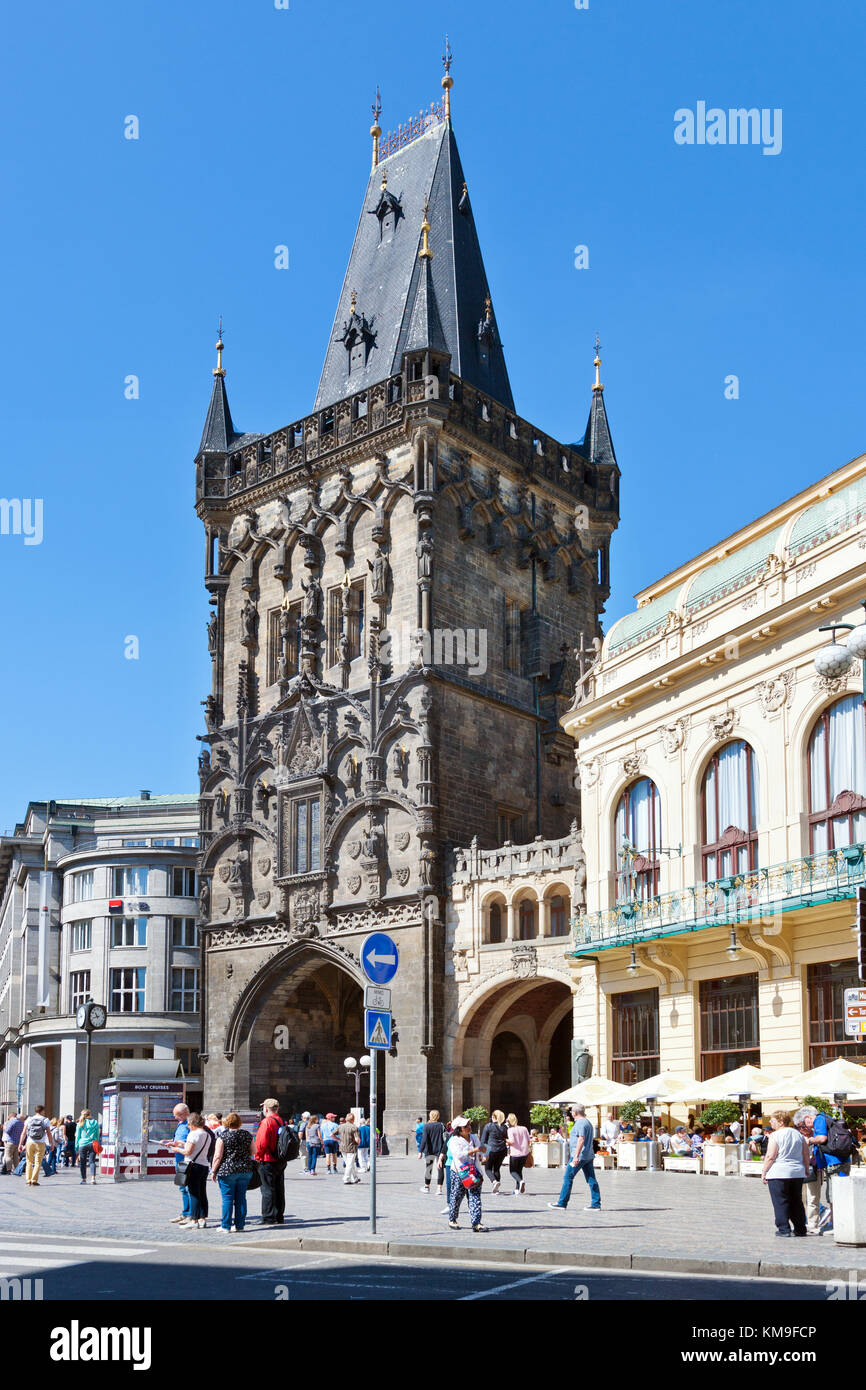 late gothic Powder Gate (1475, architect Matej Rejsek, Prasna brana ...