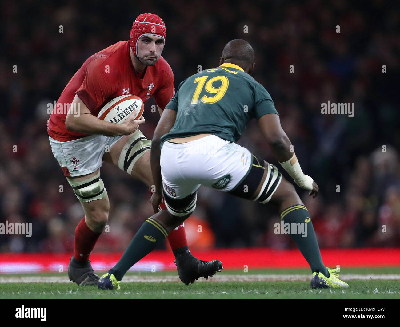 Wales Cory Hill during the Autumn International at the Principality ...