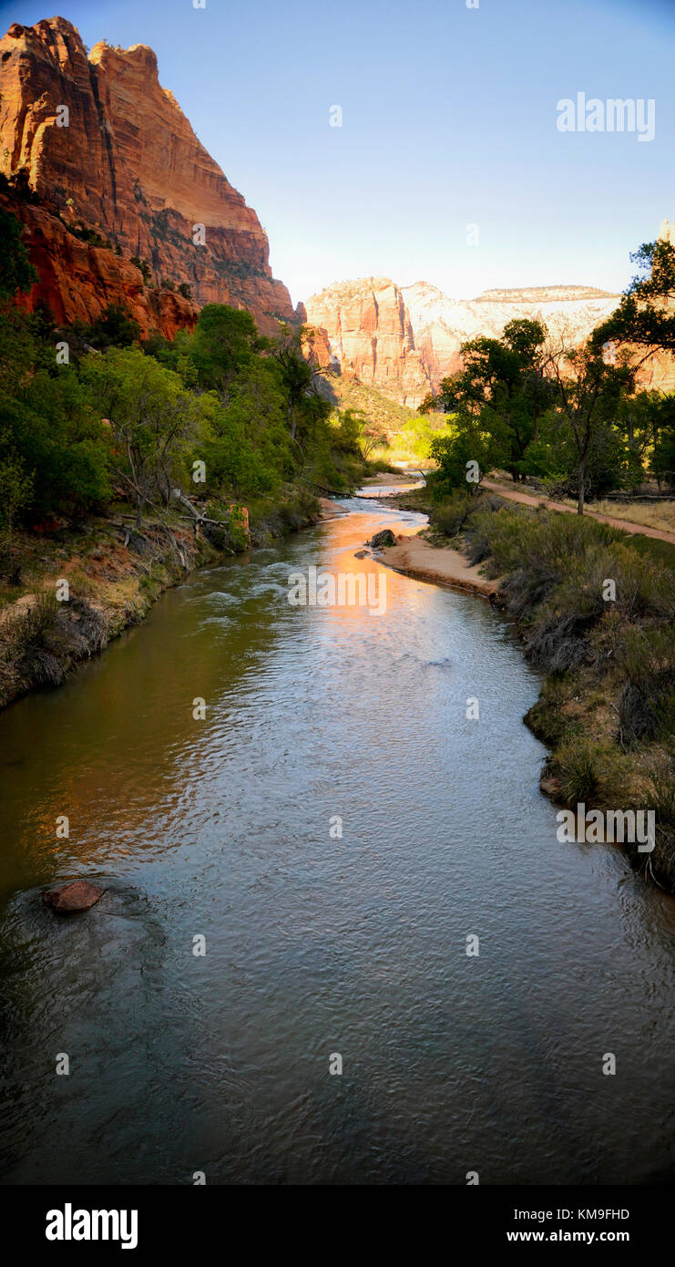 River in Zion National Park Stock Photo - Alamy