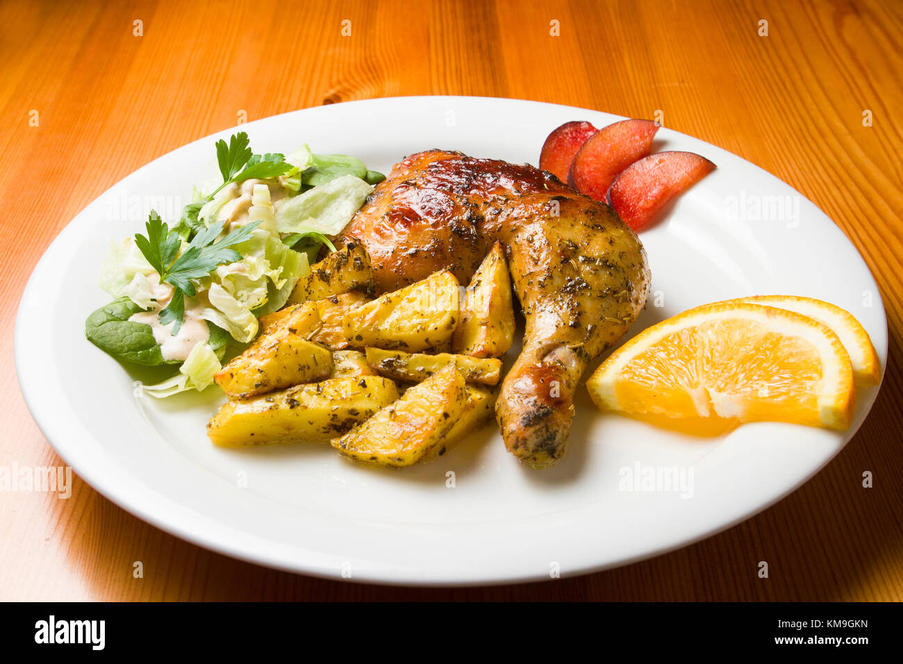 Nutrition plate potato chips poultry recipe restaurant roast roasted hi ...