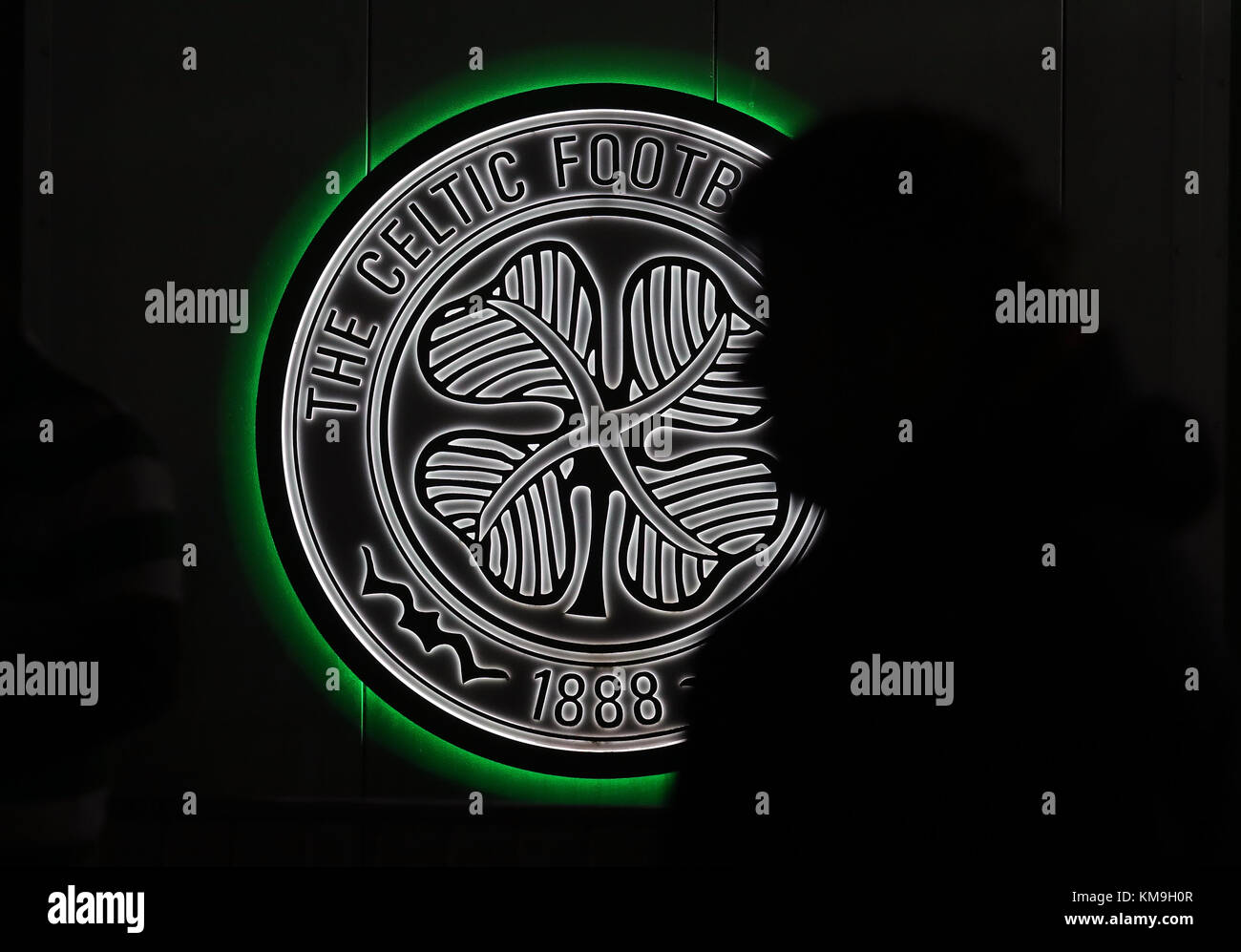 General view of the Celtic badge before the UEFA Champions League match ...