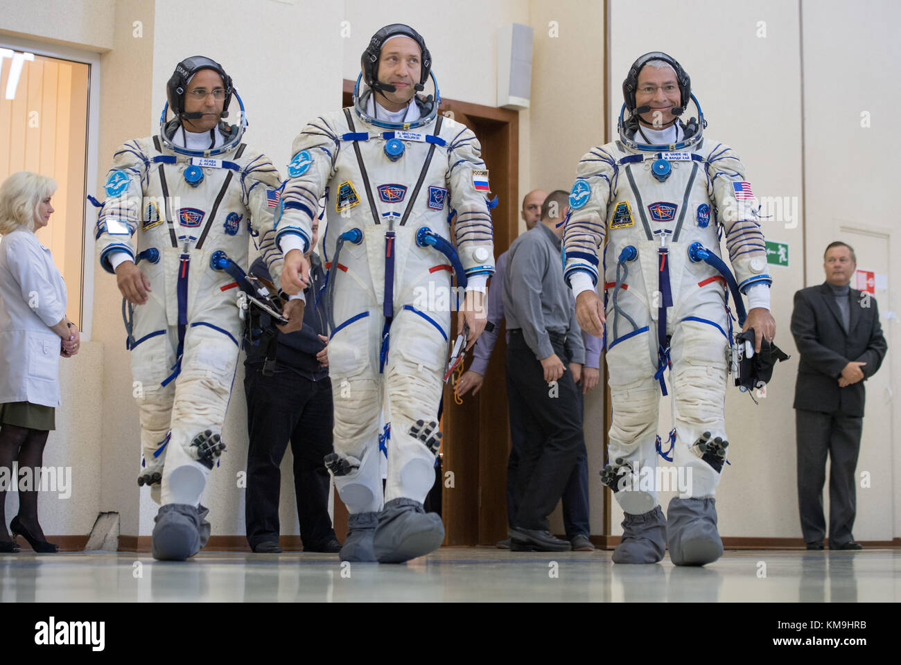 NASA International Space Station (ISS) Expedition 53 prime crew members ...