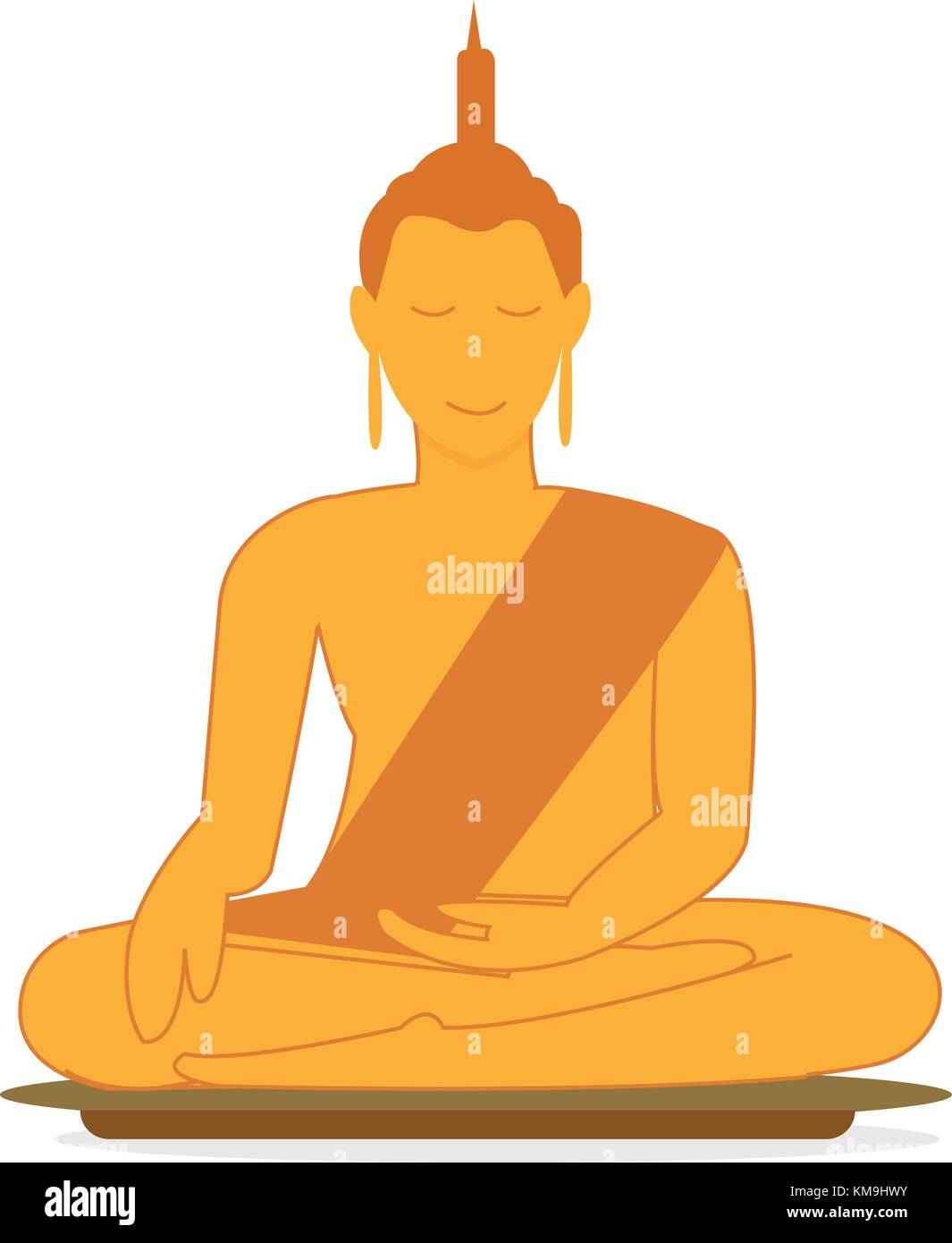 Buddha vector vectors hi-res stock photography and images - Alamy