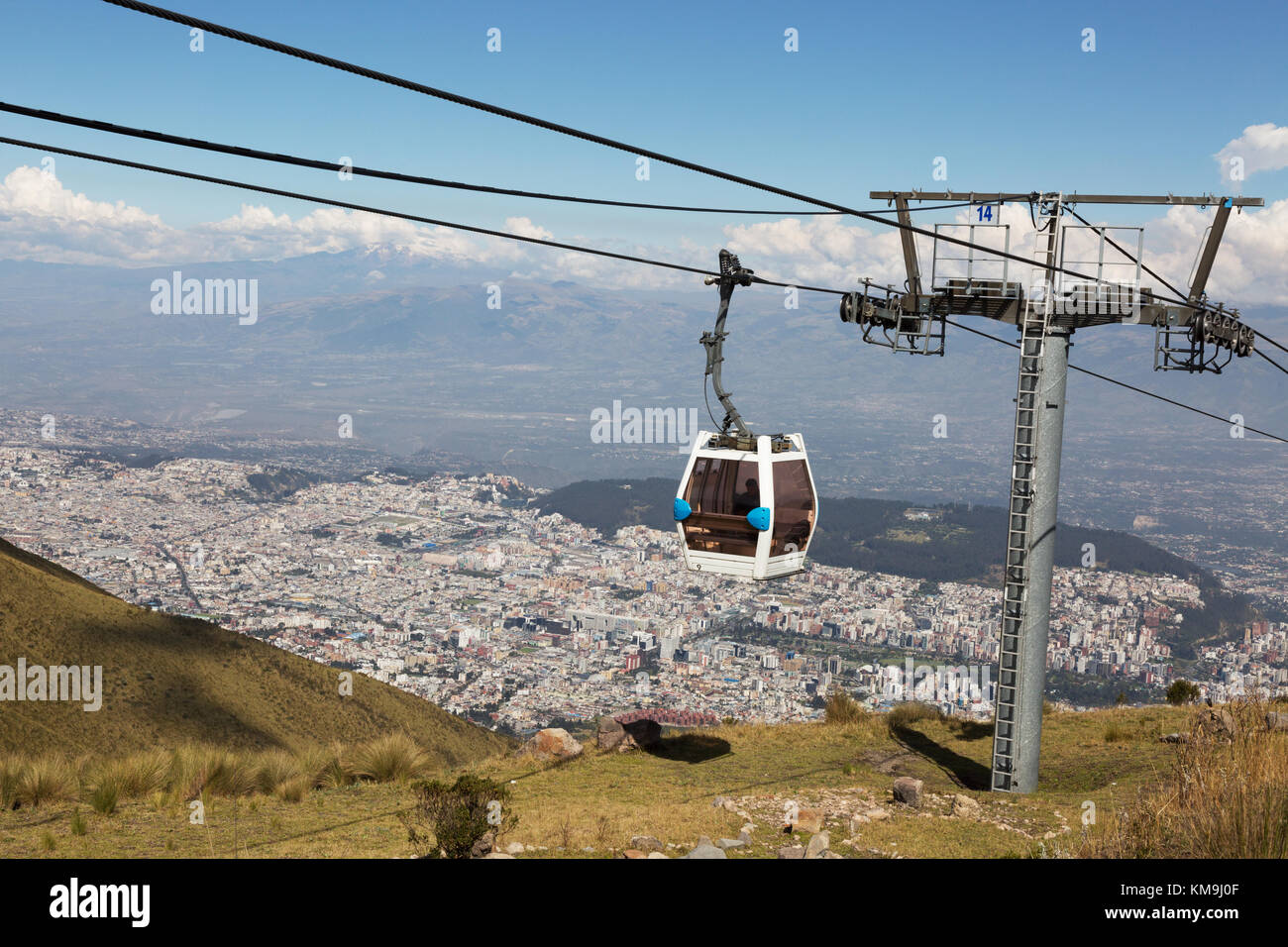 Quito Teleferico ( or Teleferiqo ) - a cable car from Quito, up the ...