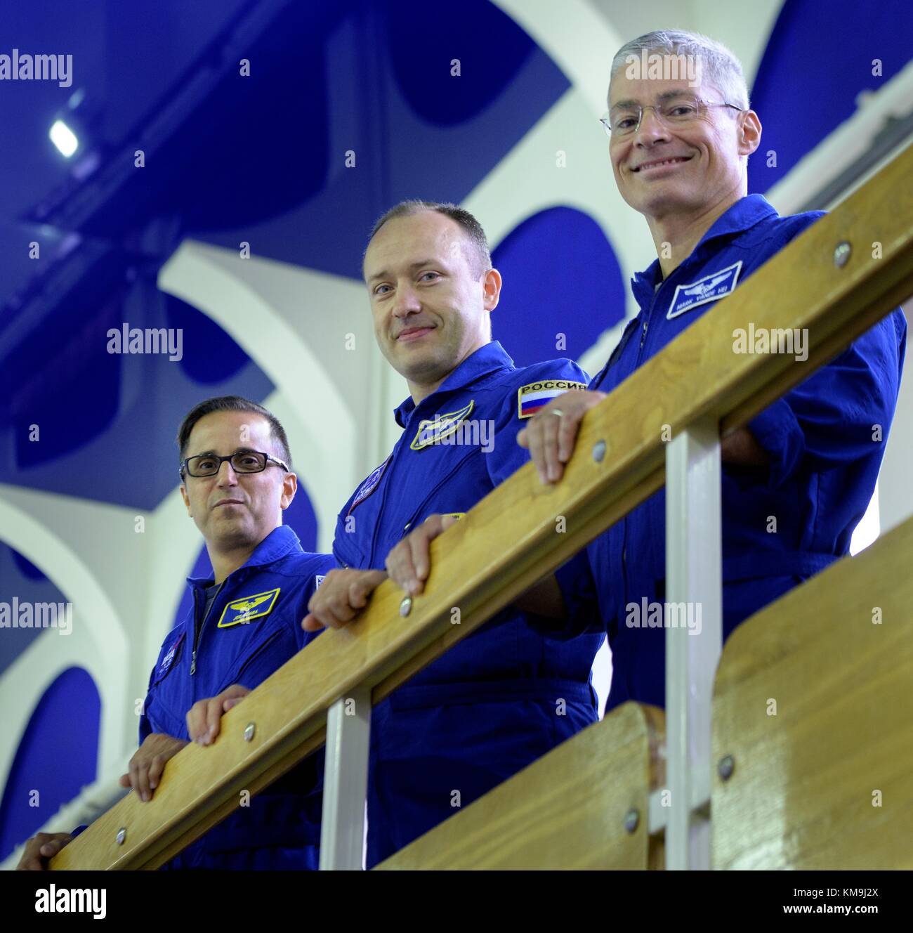 NASA International Space Station Expedition 53 prime crew members (L-R ...