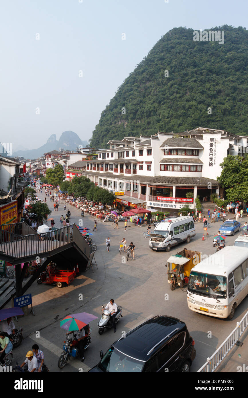West Street in Yangshuo County, Guilin, China Stock Photo - Alamy