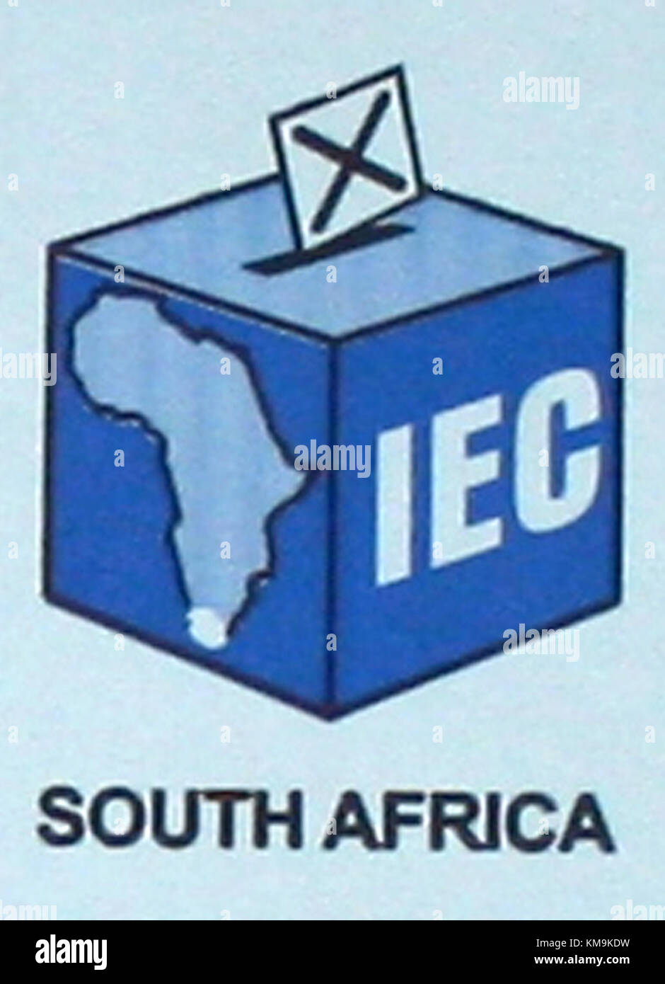 Sign showing the logo at a voting station for the National and ...
