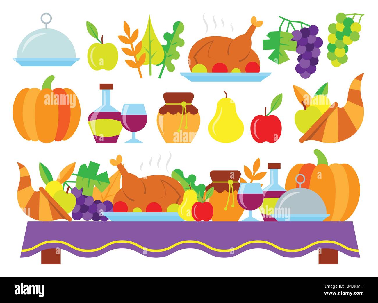 Thanksgiving Table Clipart