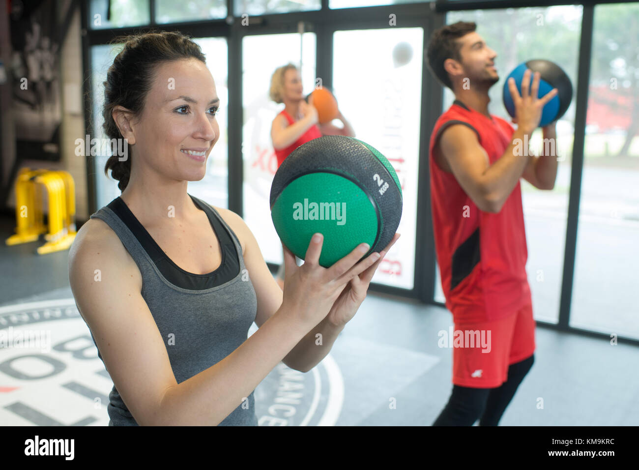 lifting the weight balls Stock Photo - Alamy