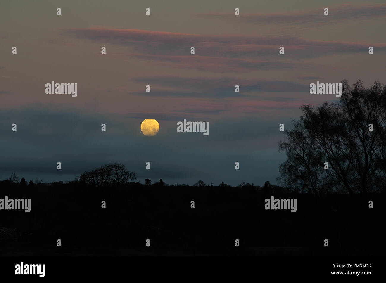 Super Moon 2017 Masham Yorkshire England UK Stock Photo - Alamy