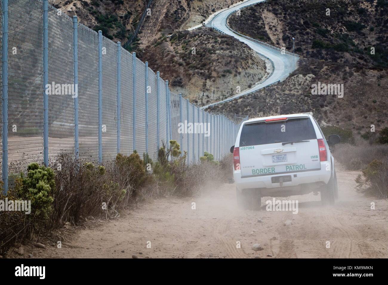 US-Border patrol securing the Mexico–United States border, in October ...