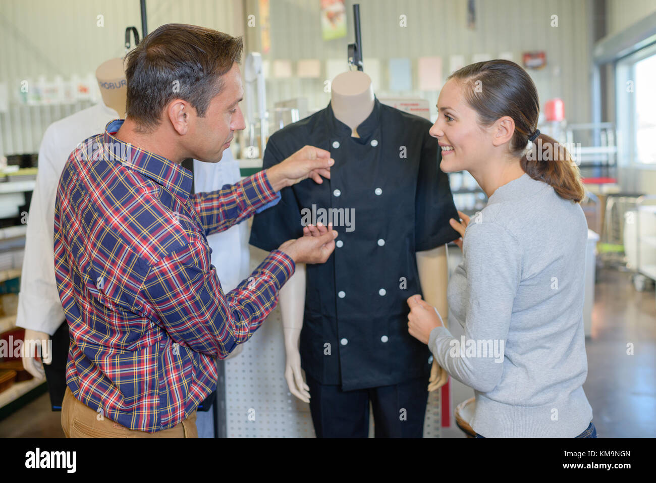 selecting a uniform Stock Photo - Alamy