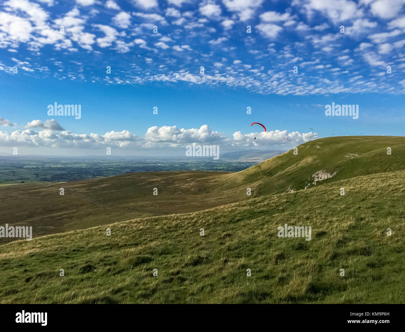 Landscape at the Nine Standards Rigg, between Pennine Hills and ...