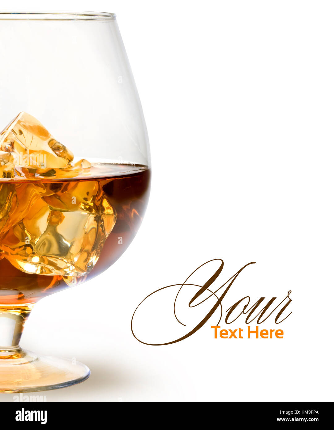 Whiskey glass.Isolated on white Stock Photo - Alamy