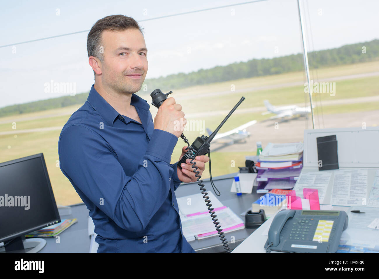 man in the tower Stock Photo - Alamy