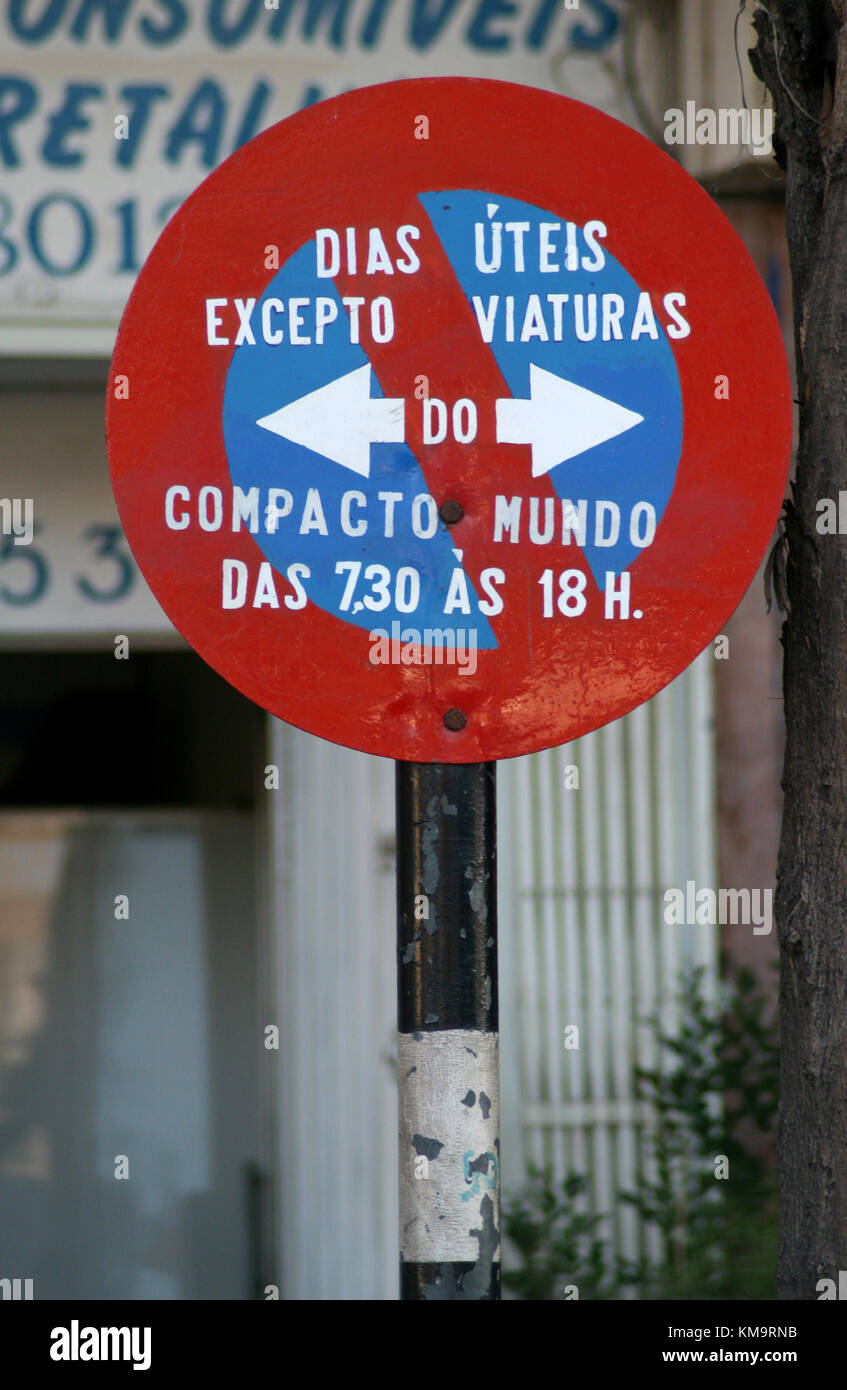 Portuguese traffic sign hi-res stock photography and images - Alamy