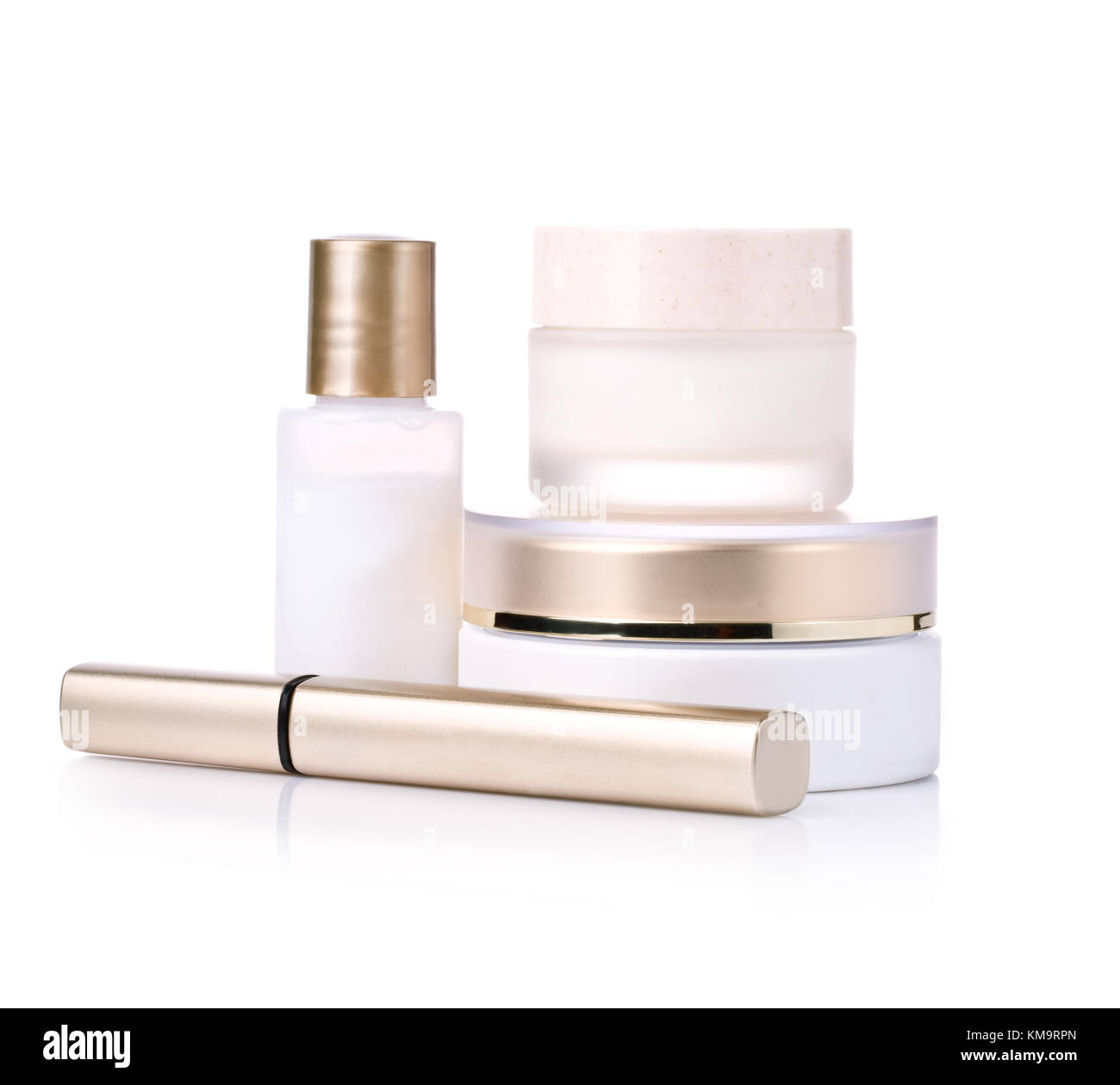 different cosmetic bottle - group isolated Stock Photo - Alamy