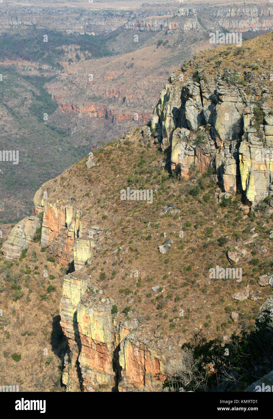 Mpumalanga, South Africa, rock formation at Blyde River Canyon Stock ...