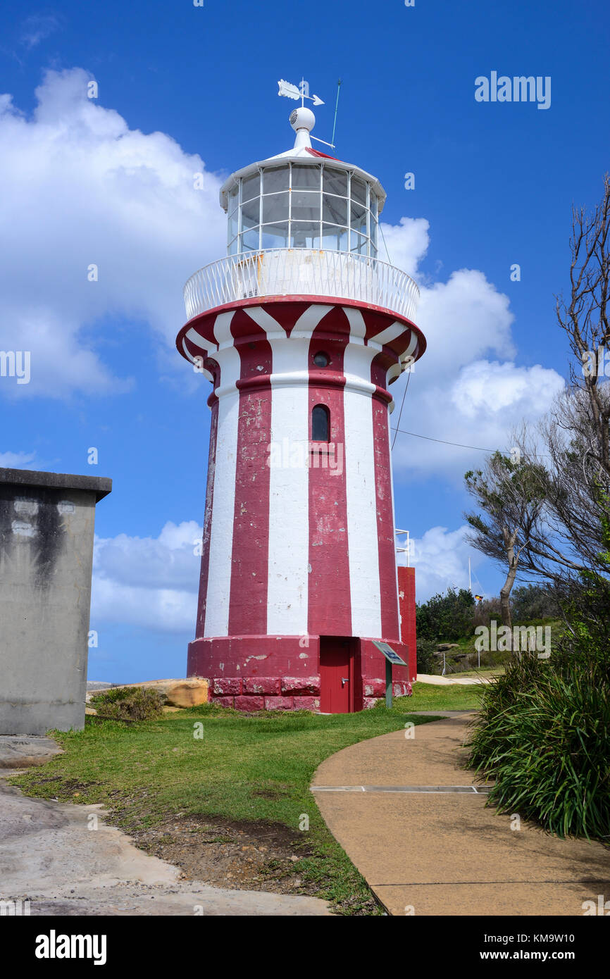 Hornby Lighthouse on South Head Peninsula in Watsons Bay, an eastern ...