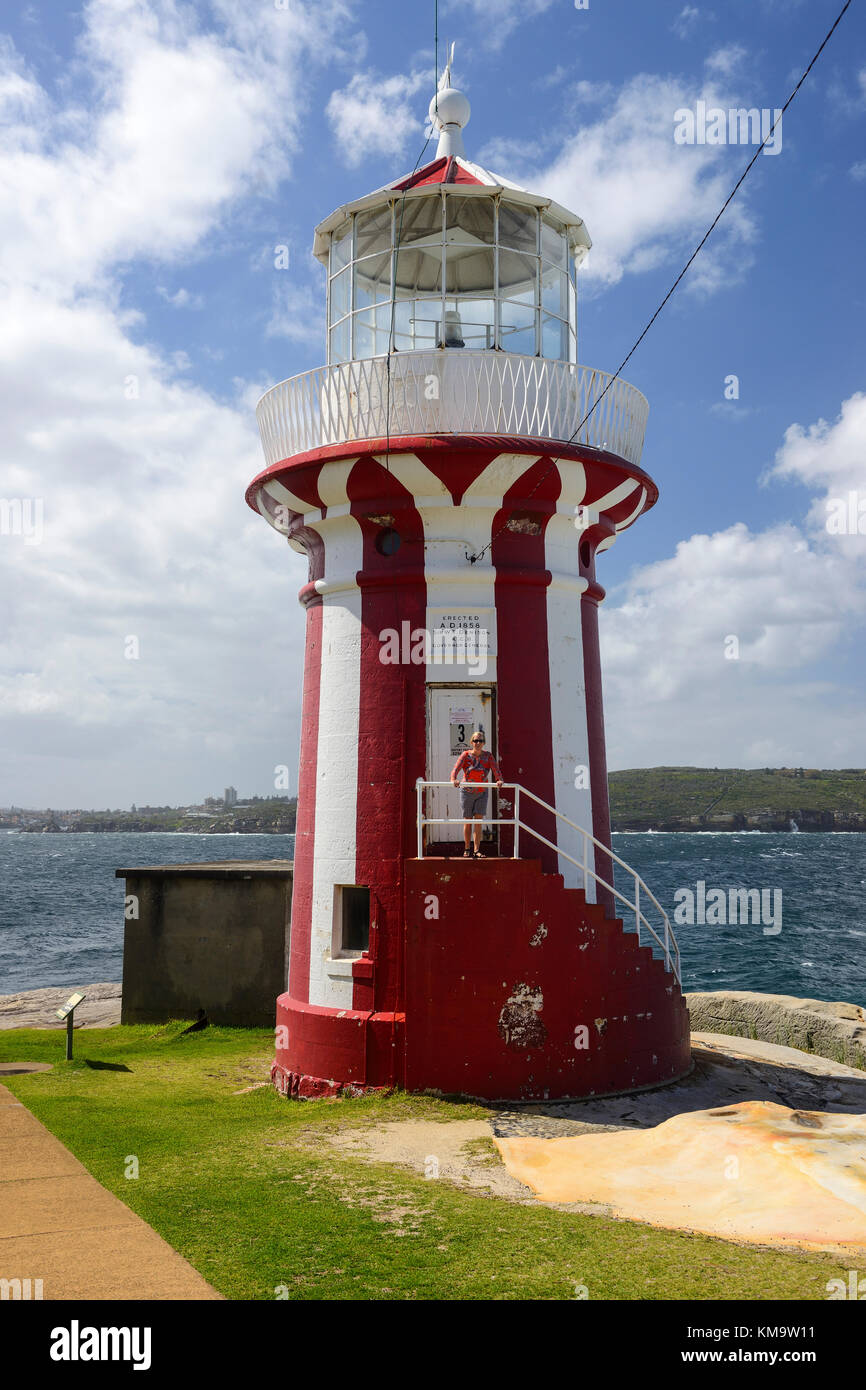 Hornby Lighthouse on South Head Peninsula in Watsons Bay, an eastern ...