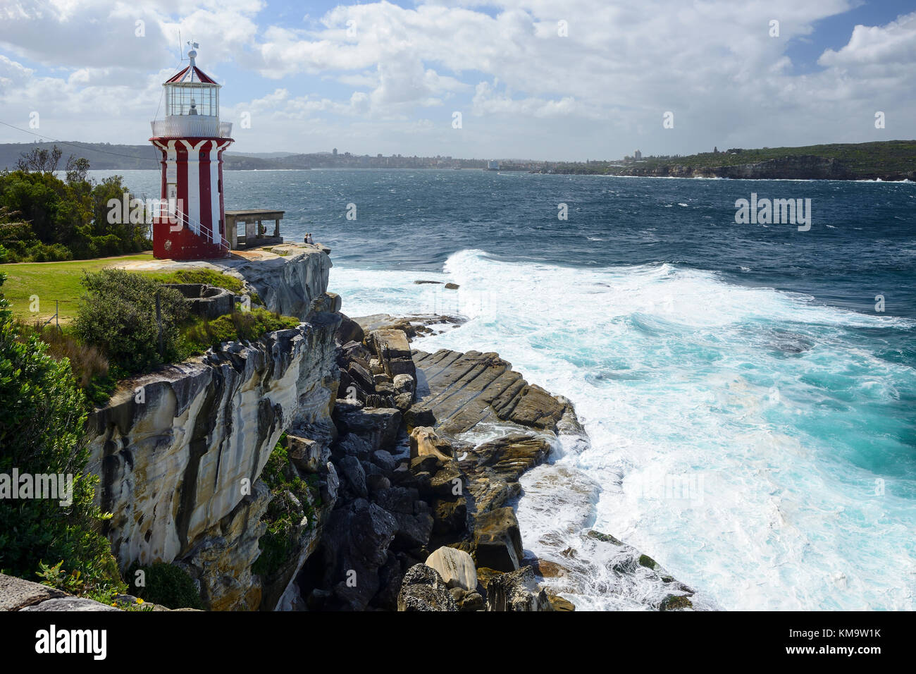 Hornby Lighthouse on South Head Peninsula in Watsons Bay, an eastern ...