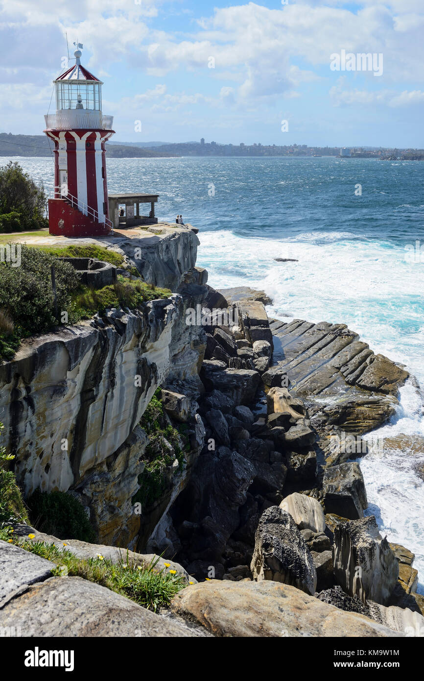 Hornby Lighthouse on South Head Peninsula in Watsons Bay, an eastern ...