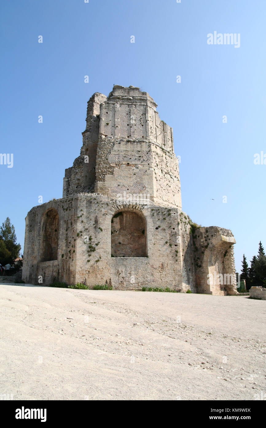 La Tour Magne, Nimes, France Stock Photo - Alamy