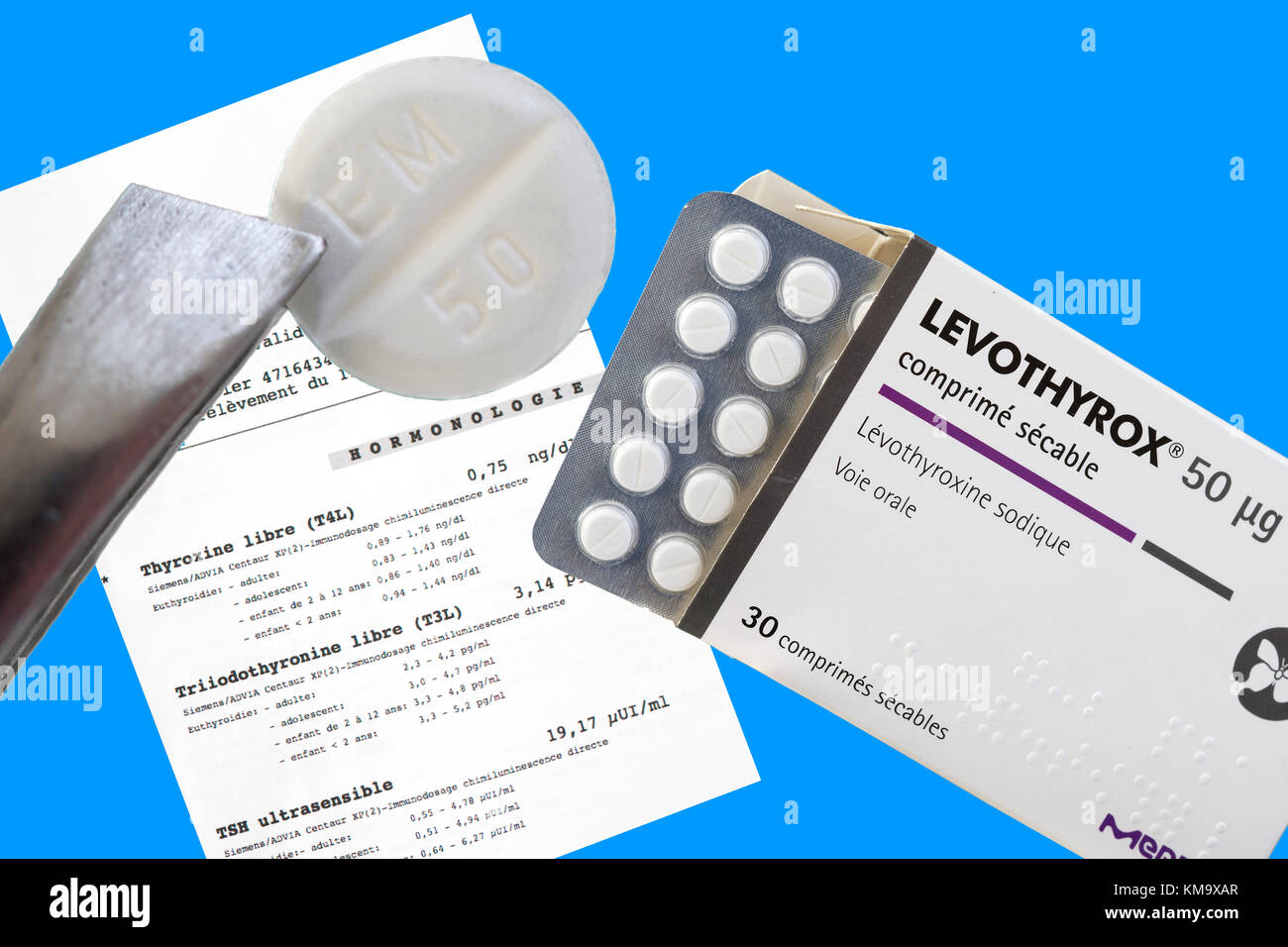 Levothyroxine sodium tablets hi-res stock photography and images - Alamy