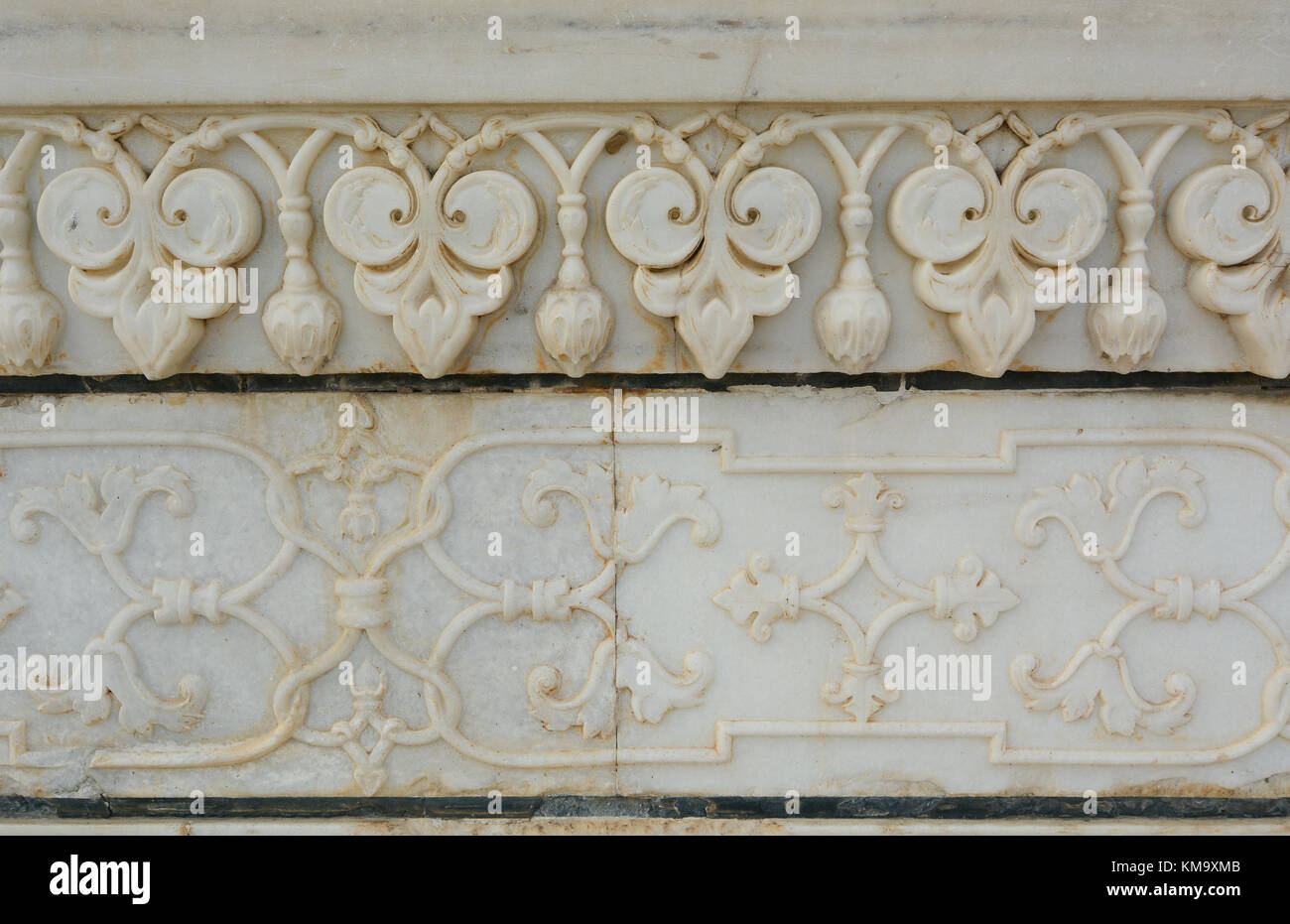Marble pattern of Taj Mahal in Agra, India Stock Photo - Alamy