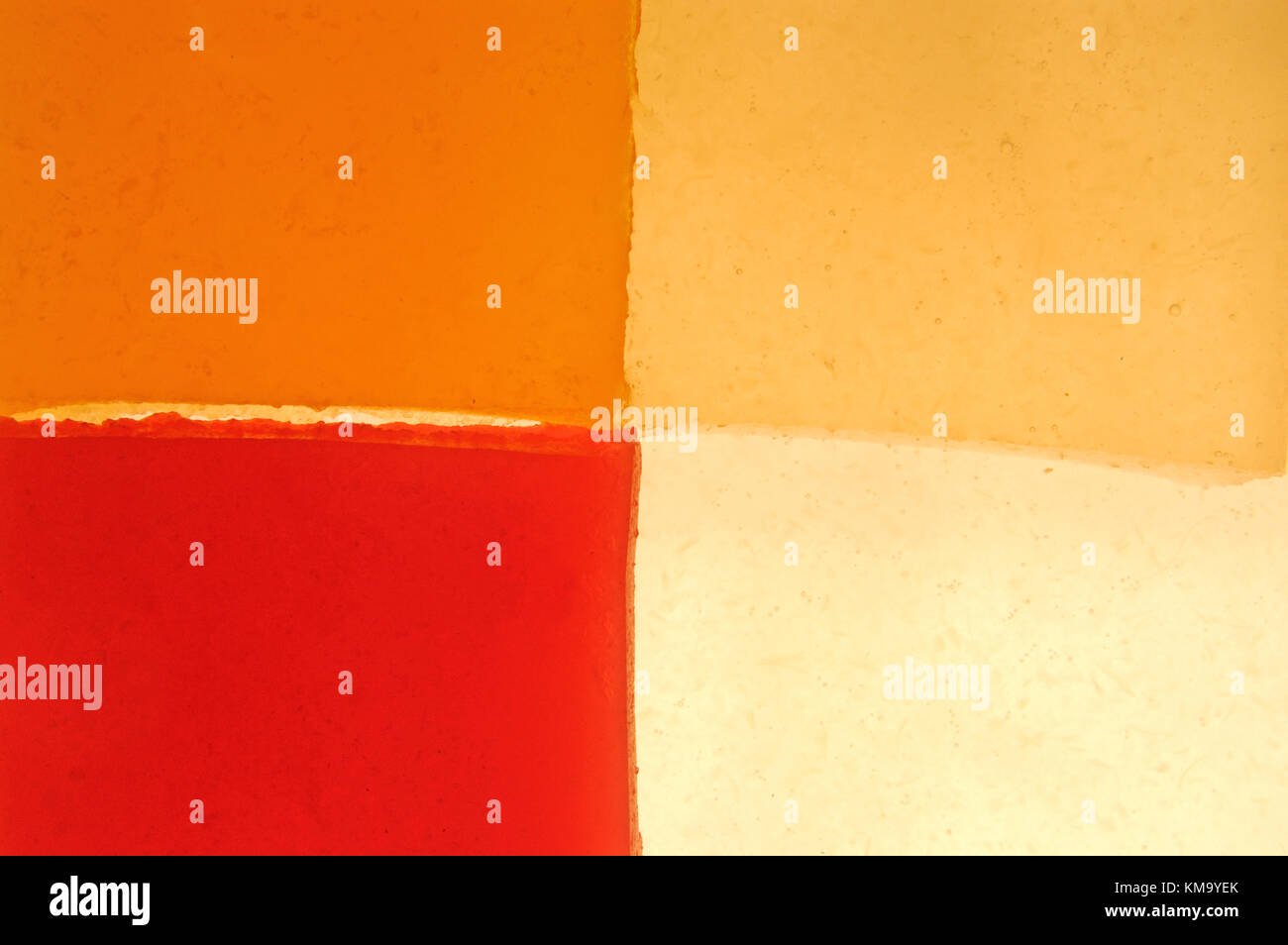 Four colors of gelatin Stock Photo - Alamy