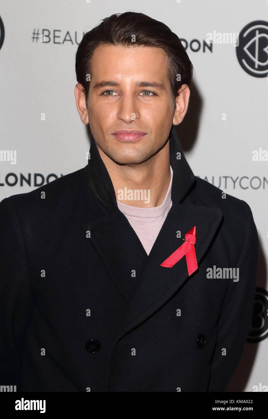 London, UK. Ollie Locke at the BeautyCon London at Olympia National ...
