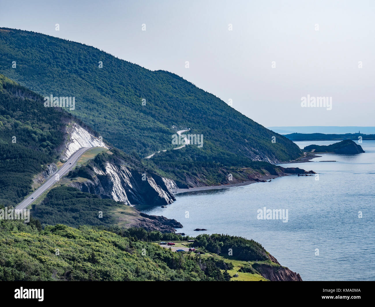 Cabot Trail, Cape Breton Highlands National Park, Cape Breton Island, Nova Scotia, Canada Stock ...