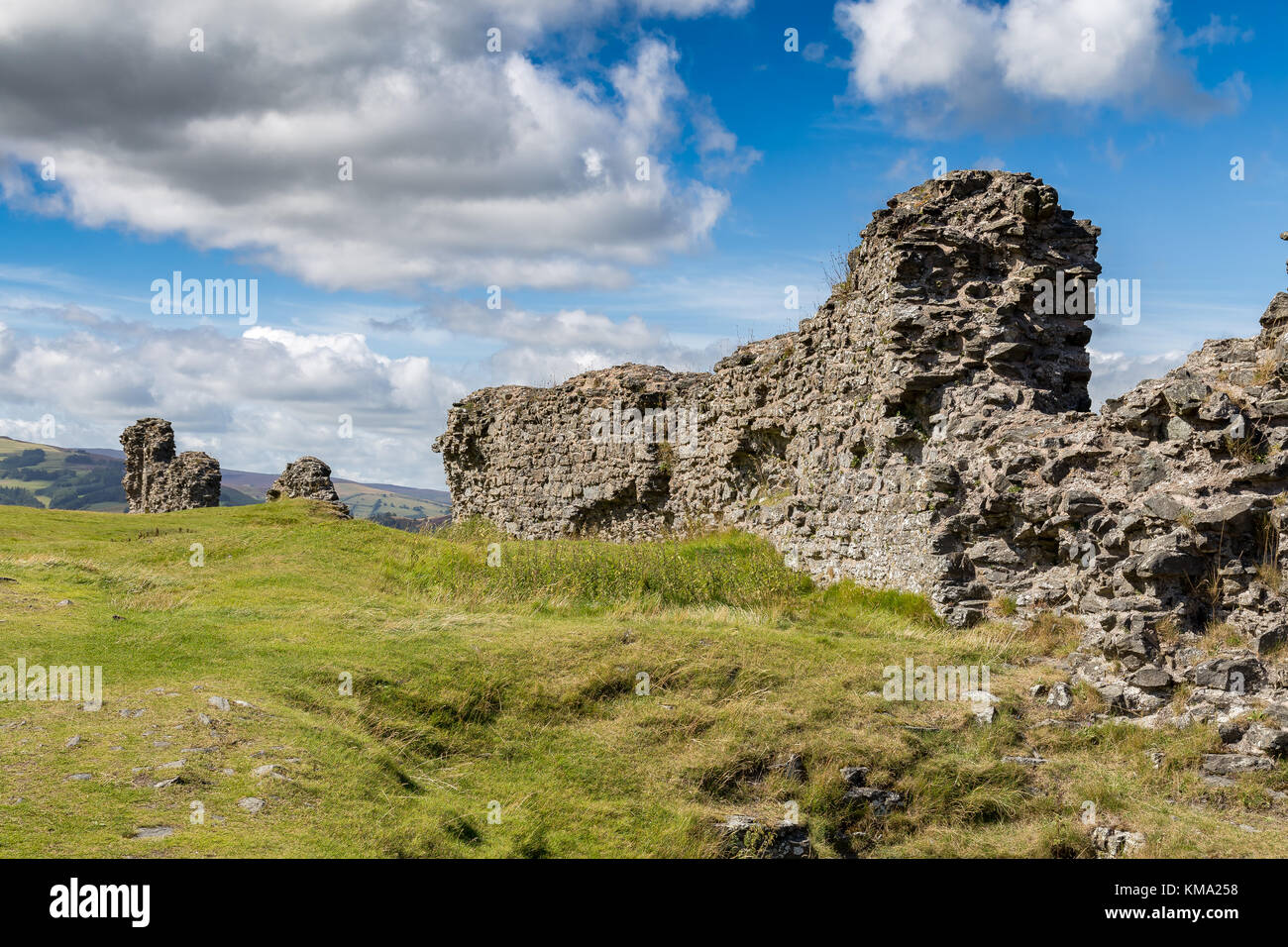 Castell Dinas Bran, near Llangollen, Denbigshire, Wales, UK Stock Photo ...