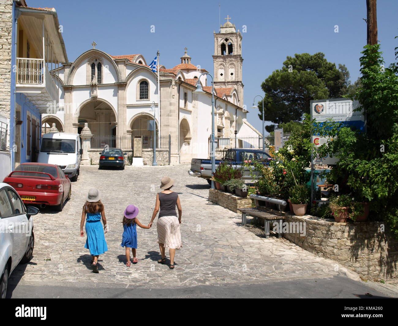 sightseeing on family trip to Cyprus Stock Photo - Alamy