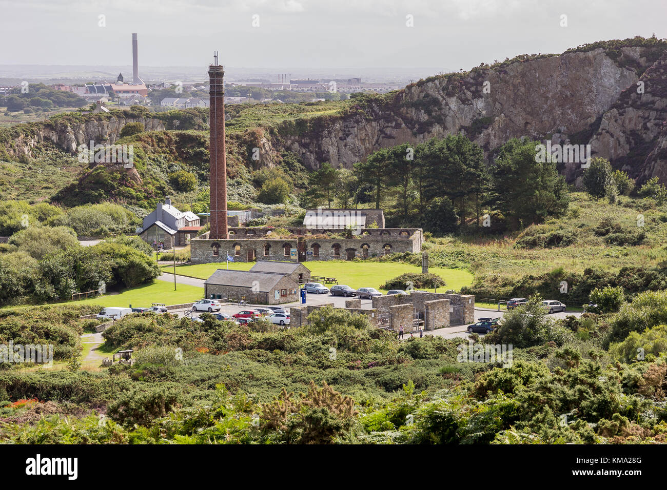 View from Holyhead Breakwater Country Park towards Holyhead, Isle of ...