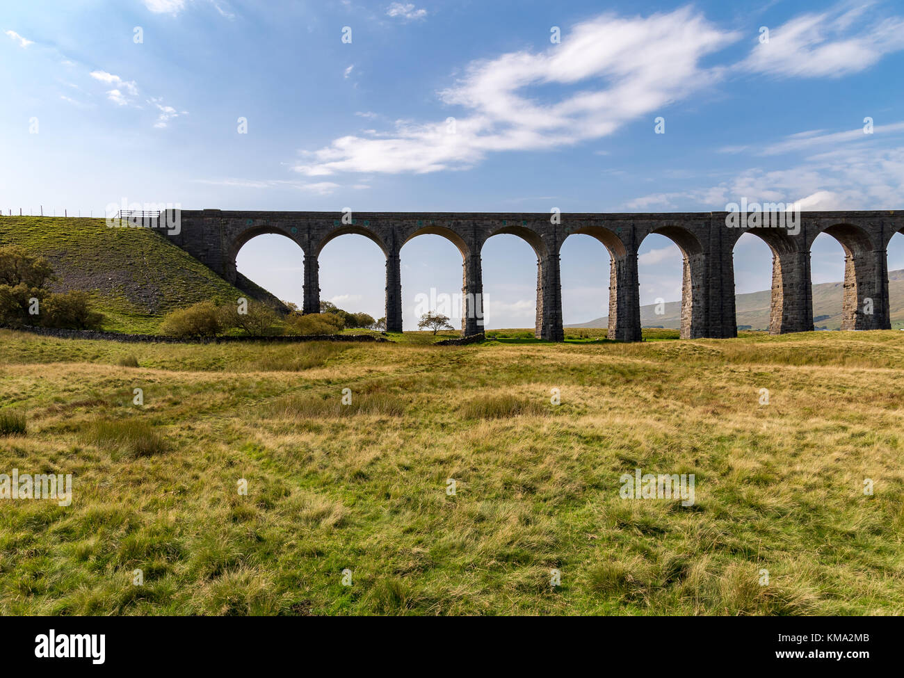Ribblehead Viaduct, near Ingleton, Yorkshire Dales, North Yorkshire, UK ...