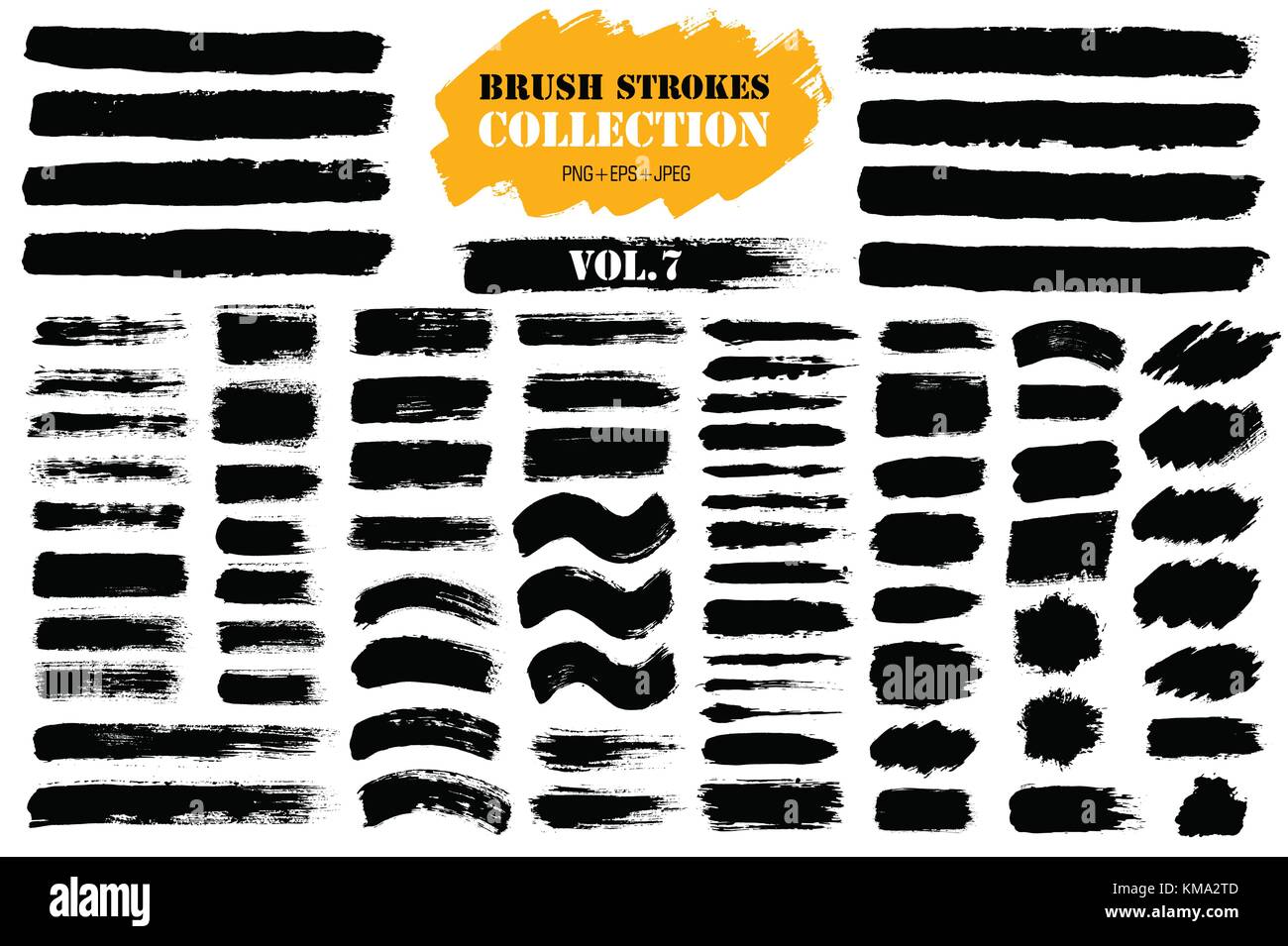 Brush Stroke Paint Boxes Set Stock Vector Image & Art - Alamy