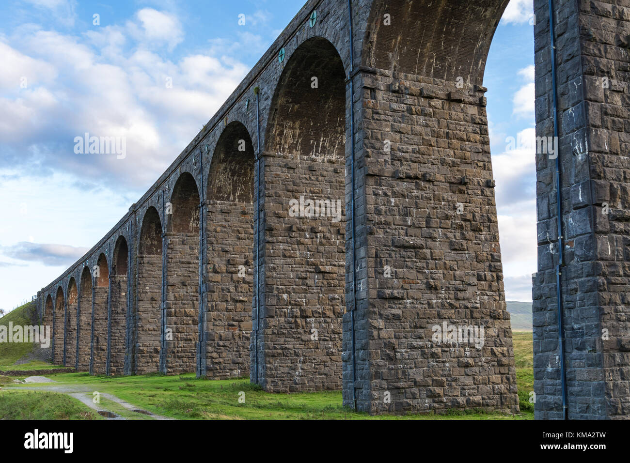 Ribblehead Viaduct, near Ingleton, Yorkshire Dales, North Yorkshire, UK ...