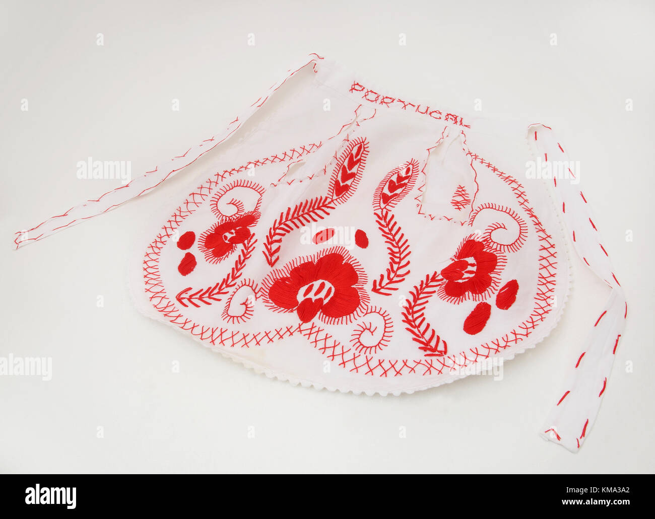Souvenir Embroidered Apron From Portugal Stock Photo - Alamy
