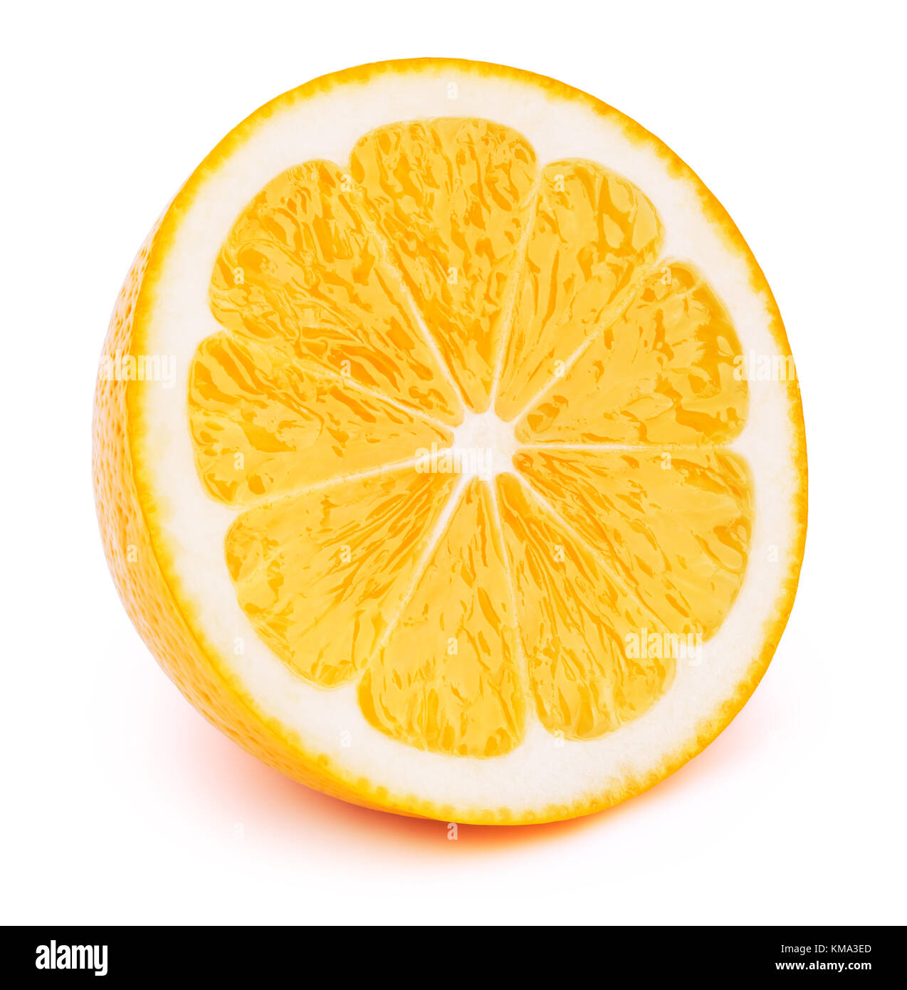 Half of lemon isolated Stock Photo - Alamy