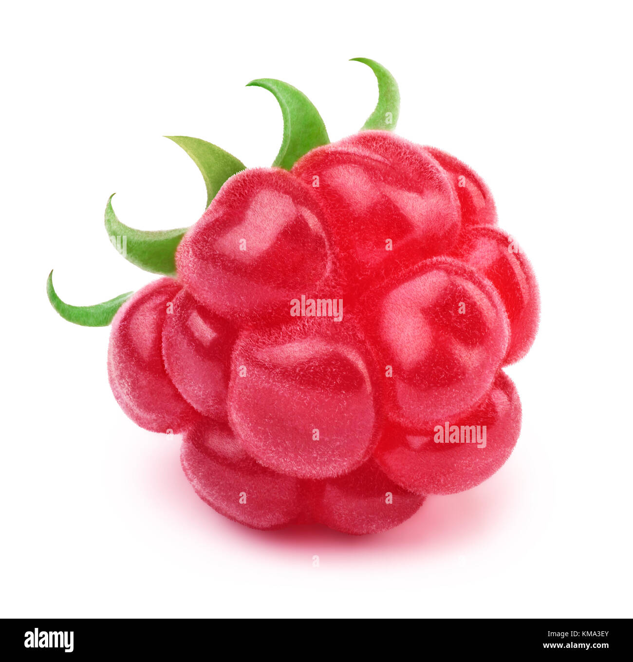 Ripe raspberry isolated Stock Photo - Alamy