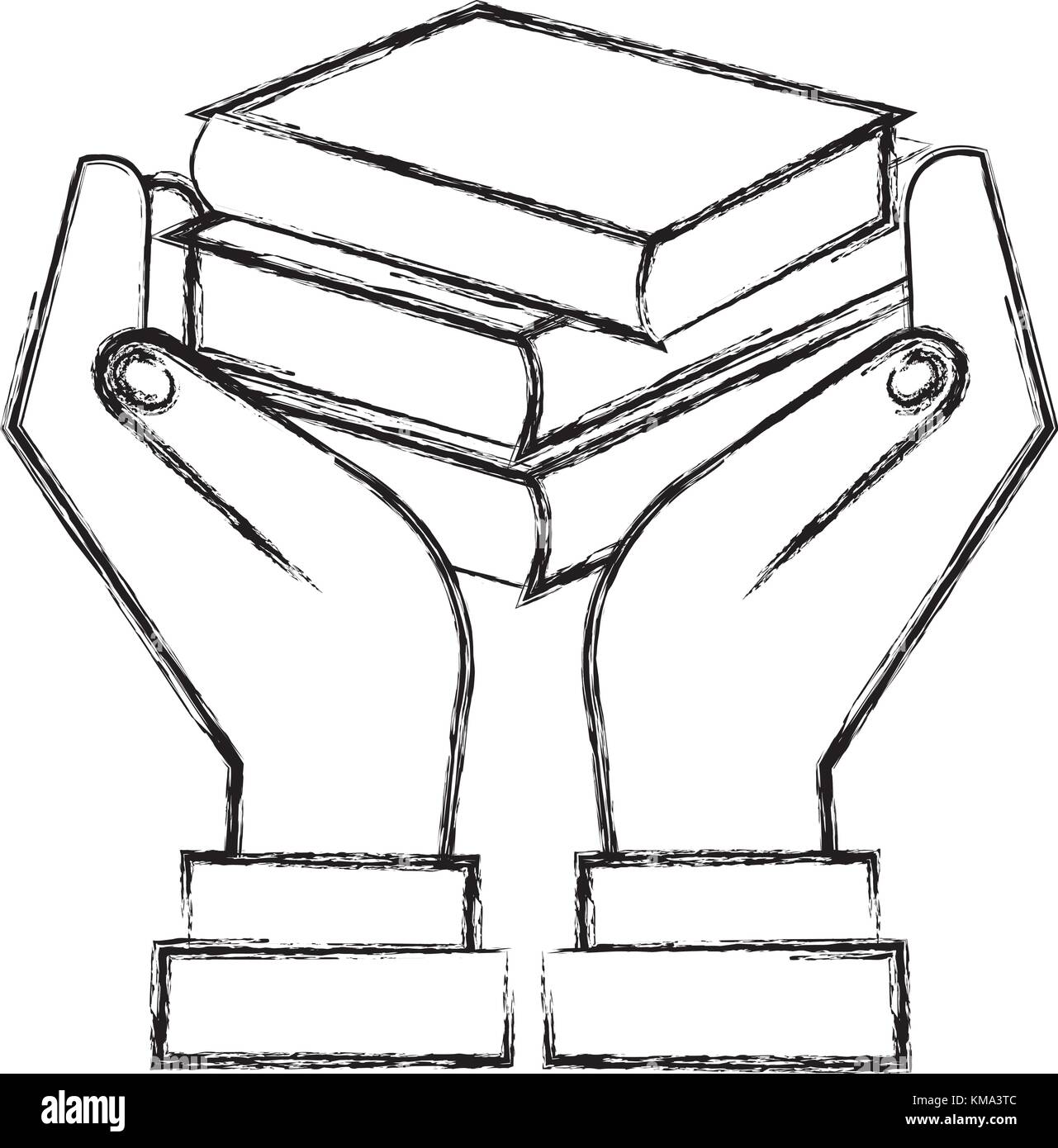 hands with books icon vector illustration design Stock Vector Image ...